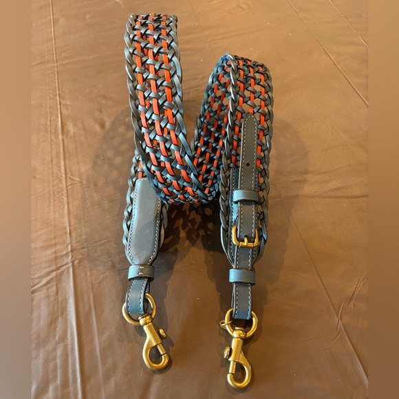Coach | Other | Coach Leather Shoulder Strap With Weaving Lake Multi ...